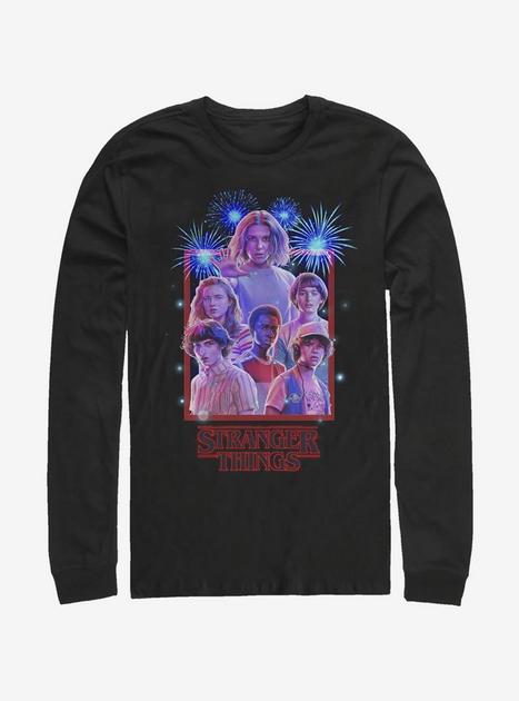 Stranger Things Box Long-Sleeve T-Shirt - BLACK | BoxLunch