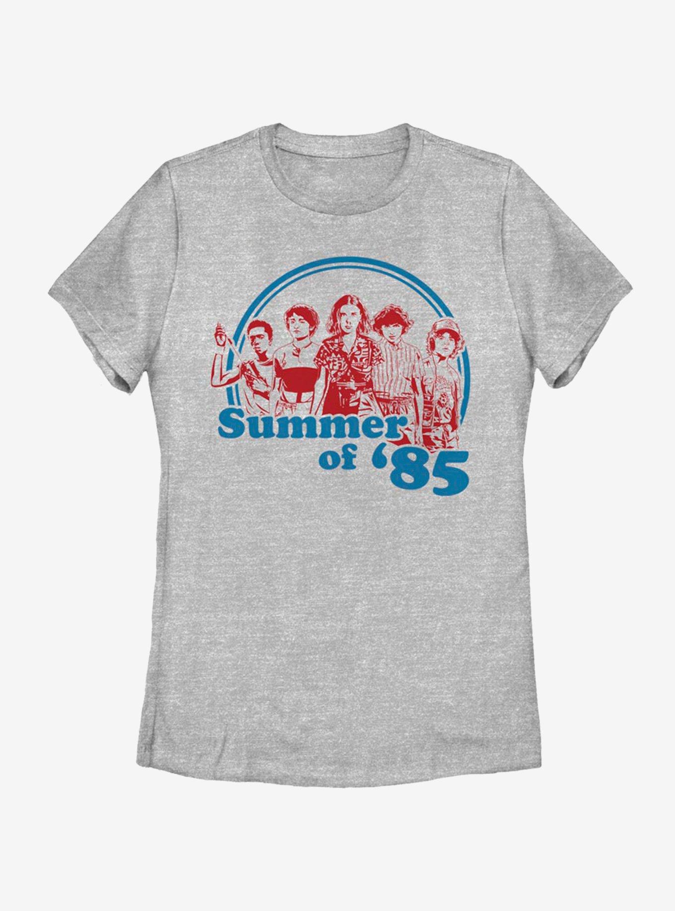 Stranger Things Summer of 85 Womens T-Shirt - GREY | BoxLunch