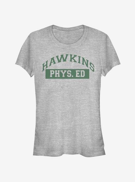 Stranger Things Hawkins Phys. Ed Girls T-Shirt - GREY | Hot Topic