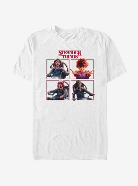 Stranger Things Cast Box Up T-Shirt - WHITE | Hot Topic