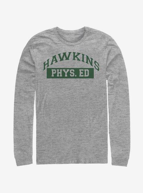Stranger Things Hawkins Phys. Ed Long-Sleeve T-Shirt - GREY | Hot Topic