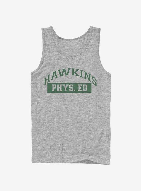 Stranger Things Hawkins Phys. Ed Tank - GREY | Hot Topic