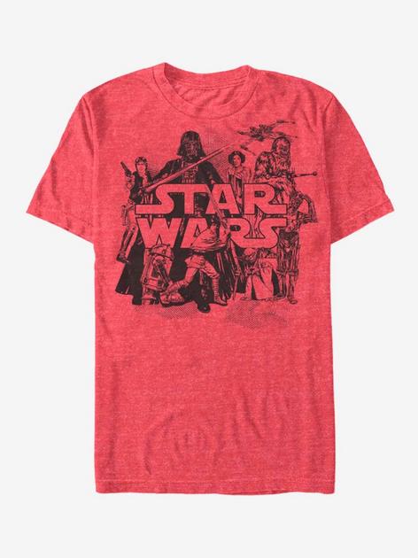 Star Wars Character Collage T-Shirt - RED | Hot Topic
