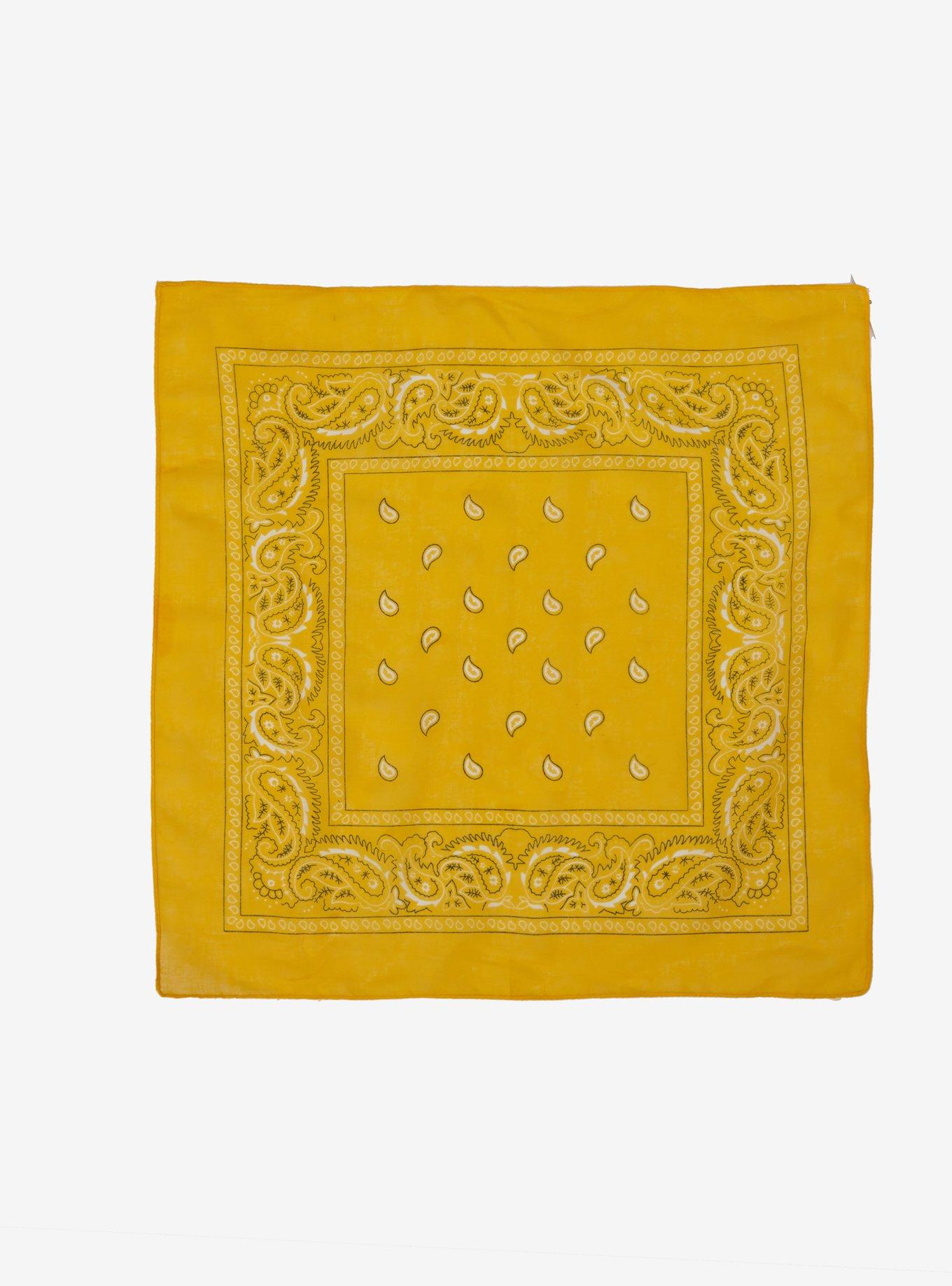 Yellow Paisley Bandana | BoxLunch