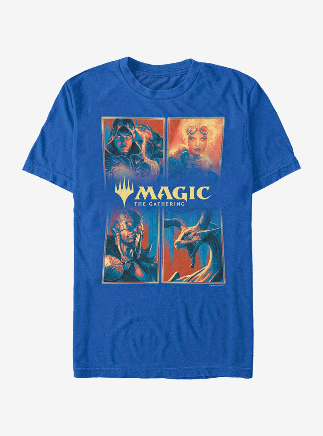 Magic: The Gathering Four Chars T-Shirt - BLUE | BoxLunch