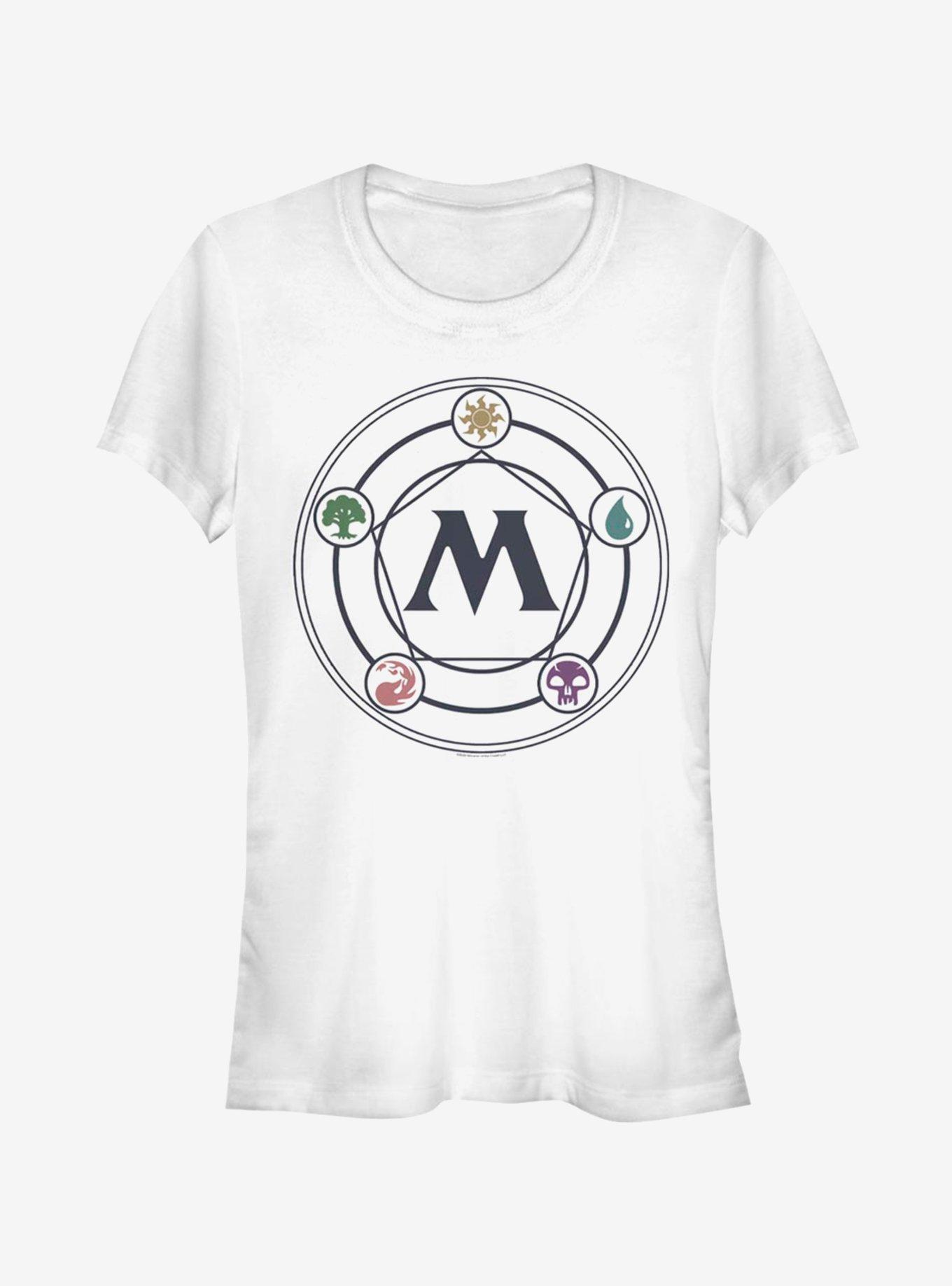 Magic: The Gathering Mana Pentagon Girls T-Shirt - WHITE | Hot Topic