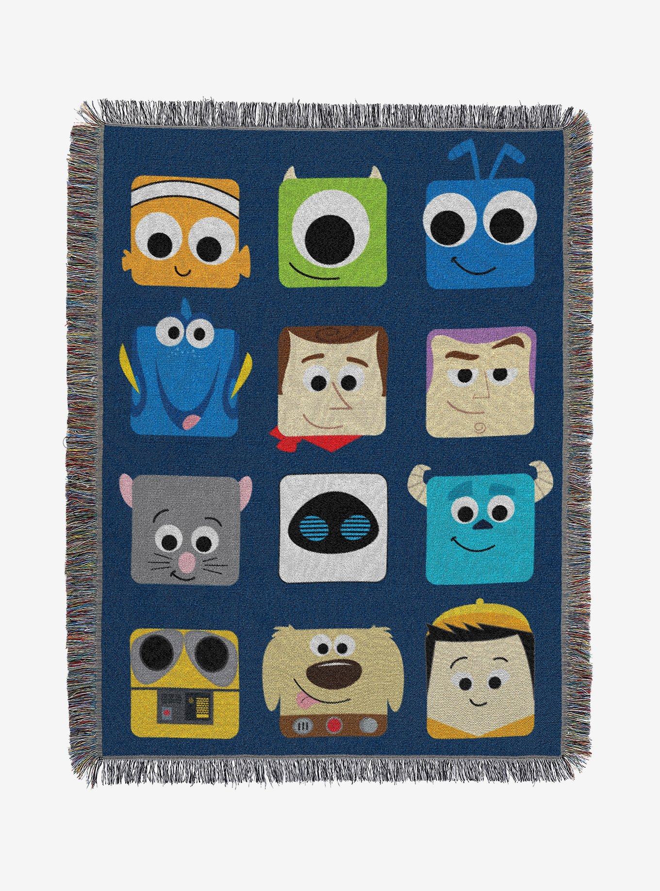 Disney Pixar Character Icon Tapestry Throw Blanket | Hot Topic