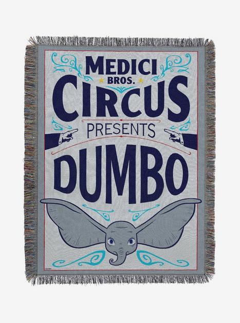 Disney Dumbo Circus Poster Tapestry Throw Blanket | Hot Topic