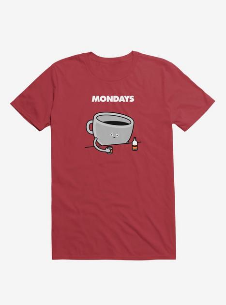 Mondays T-Shirt - RED | Hot Topic