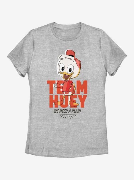 Disney DuckTales Team Huey Red Womens T-Shirt - GREY | BoxLunch