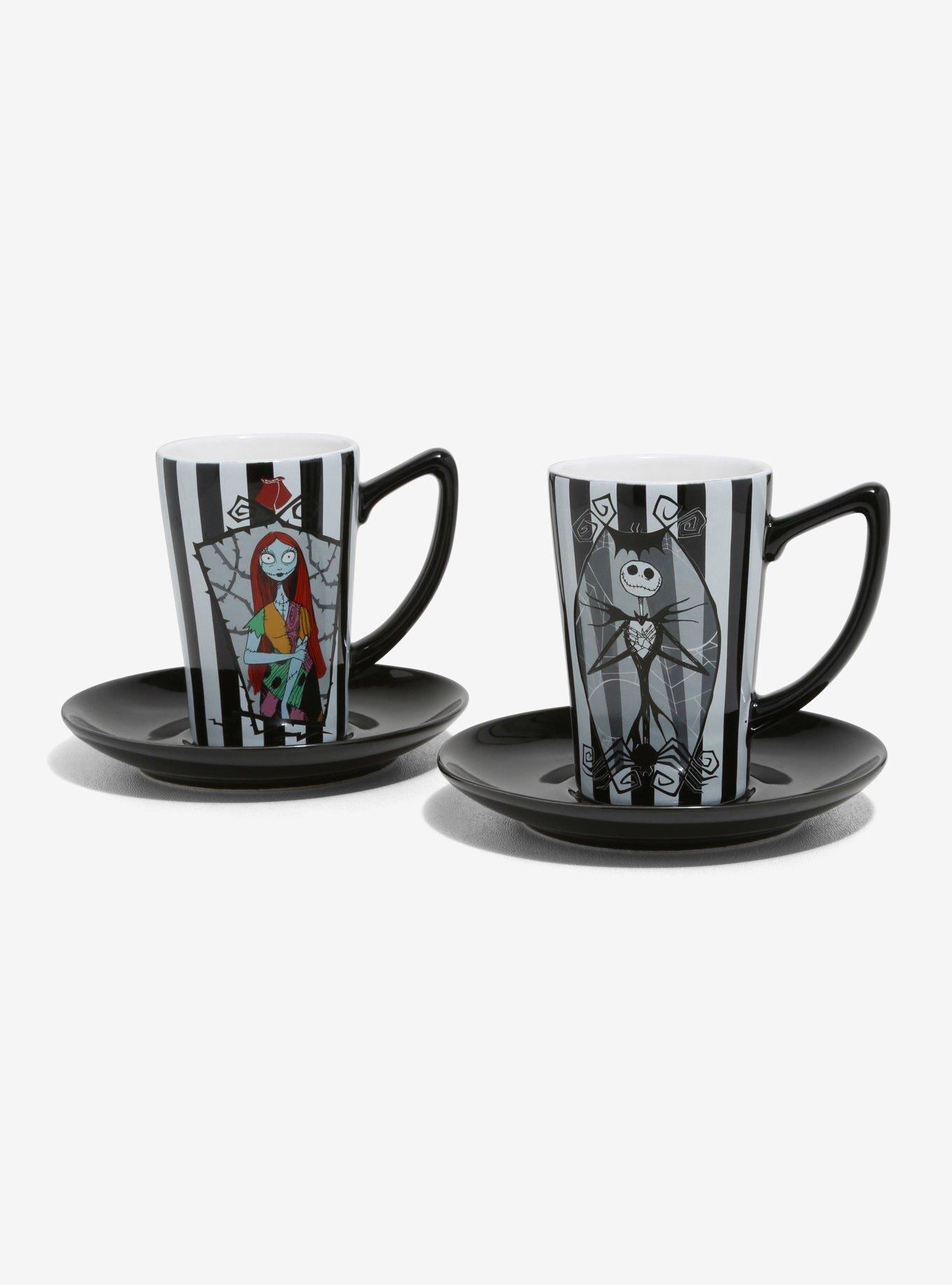 Disney The Nightmare Before Christmas Jack & Sally Stripe Teacup ...