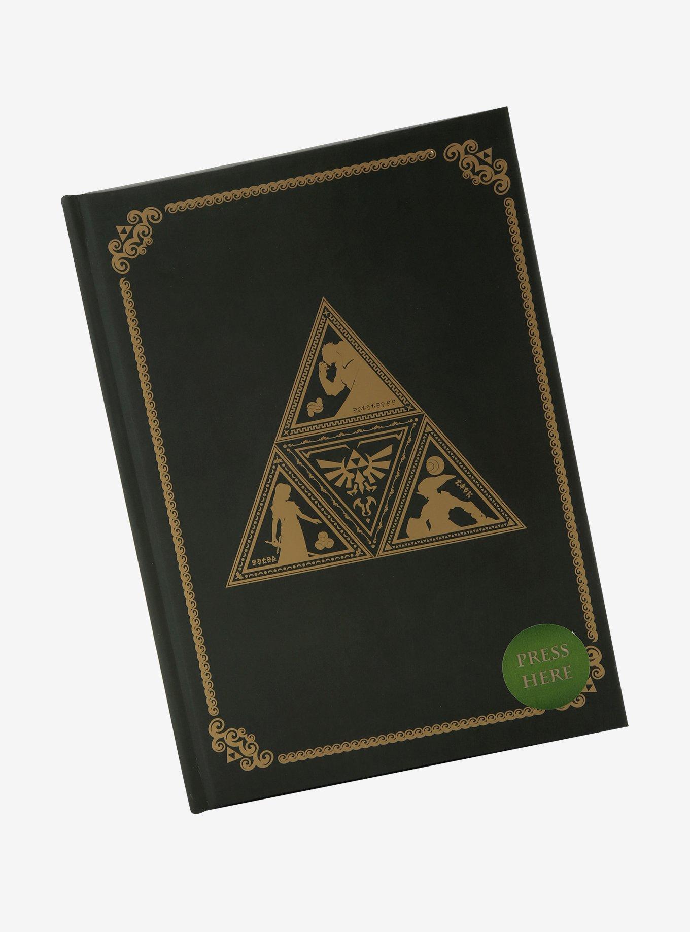 The Legend Of Zelda Triforce Light-Up Hardcover Journal | Hot Topic