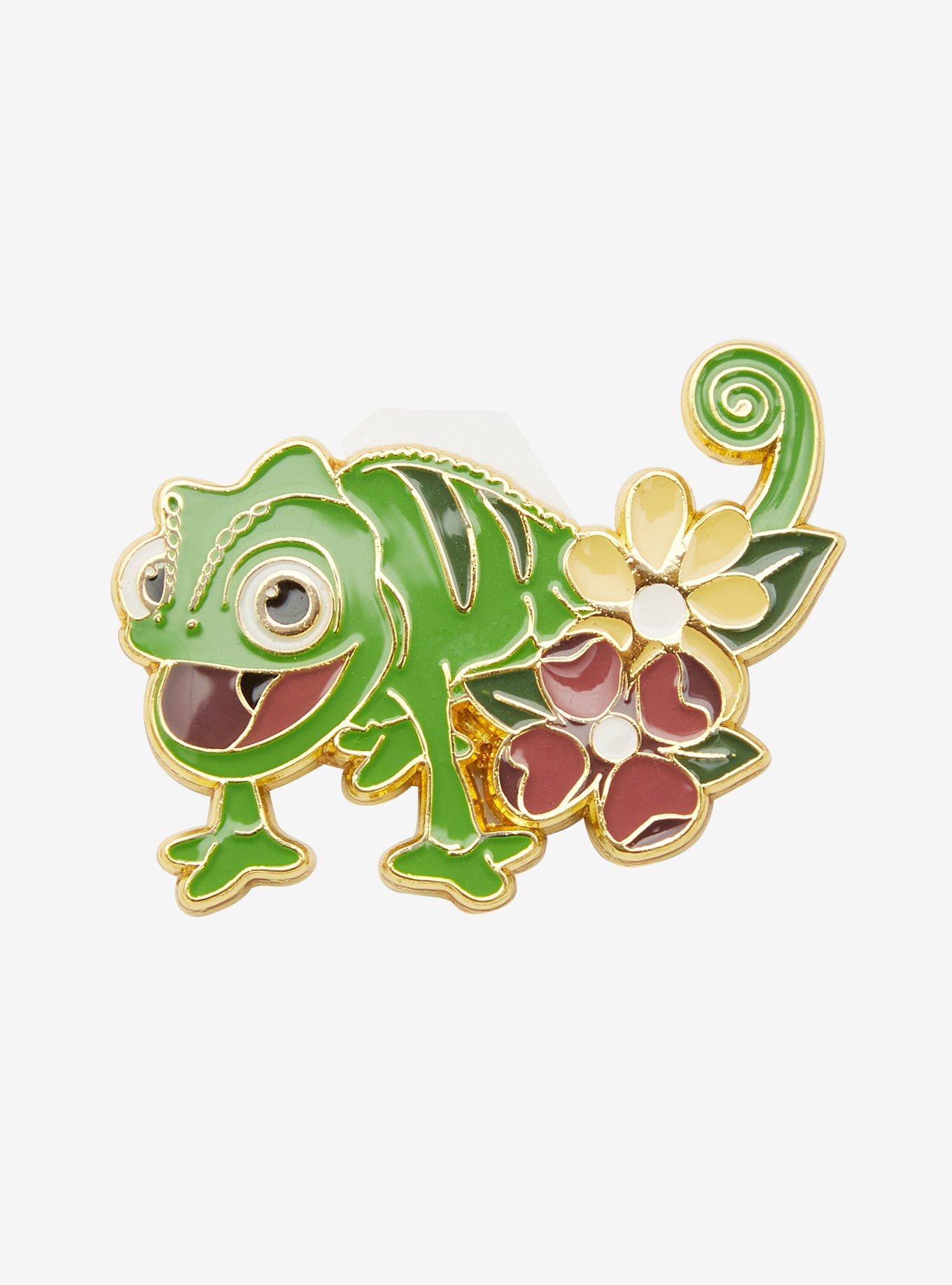 Loungefly Disney Tangled Pascal Flower Enamel Pin - BoxLunch Exclusive ...