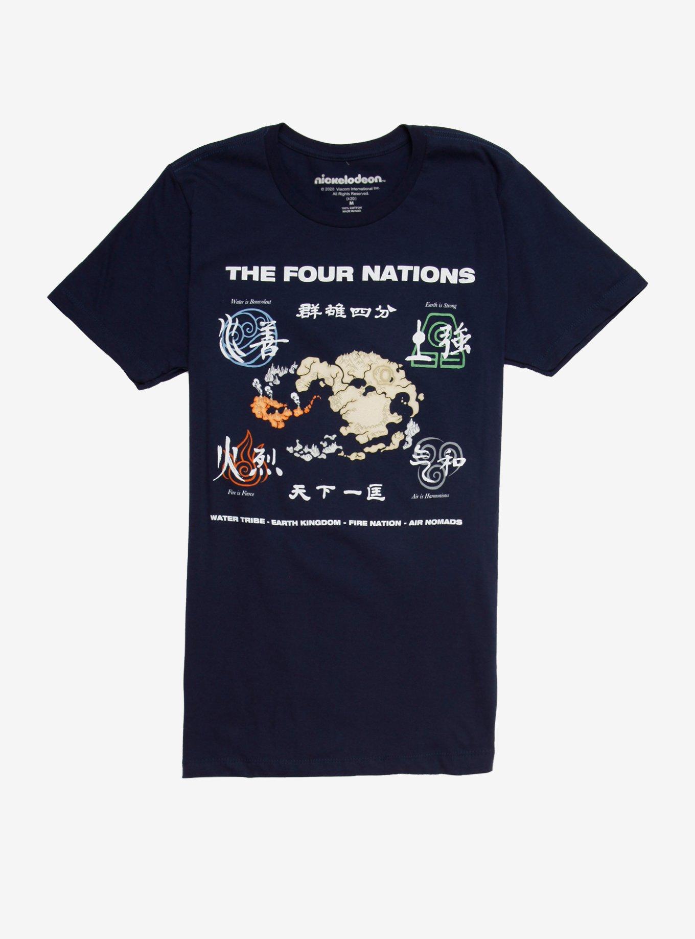 Avatar: The Last Airbender The Four Nations T-Shirt | Hot Topic