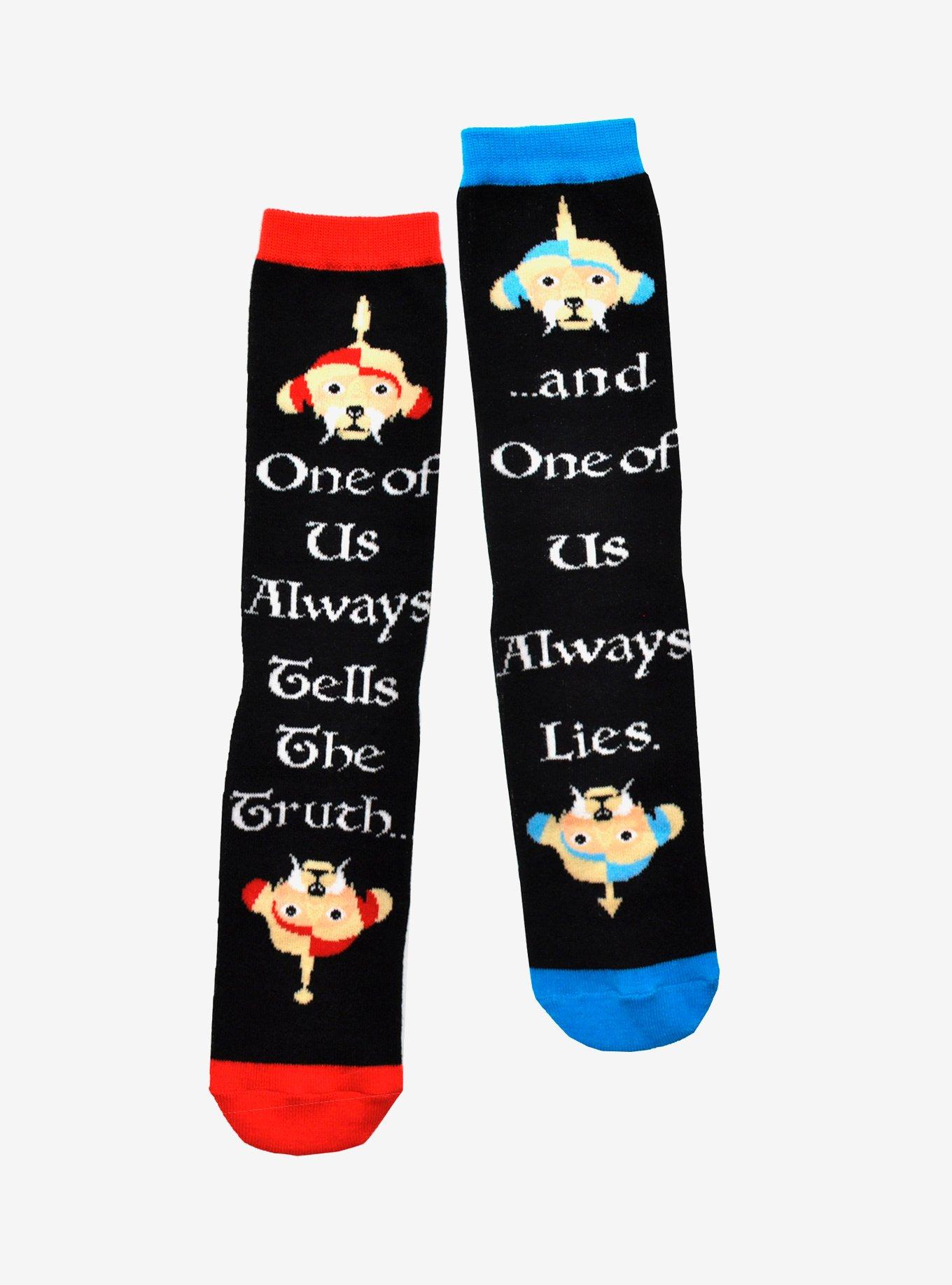 Labyrinth The Four Guards Girls Crew Socks | Hot Topic