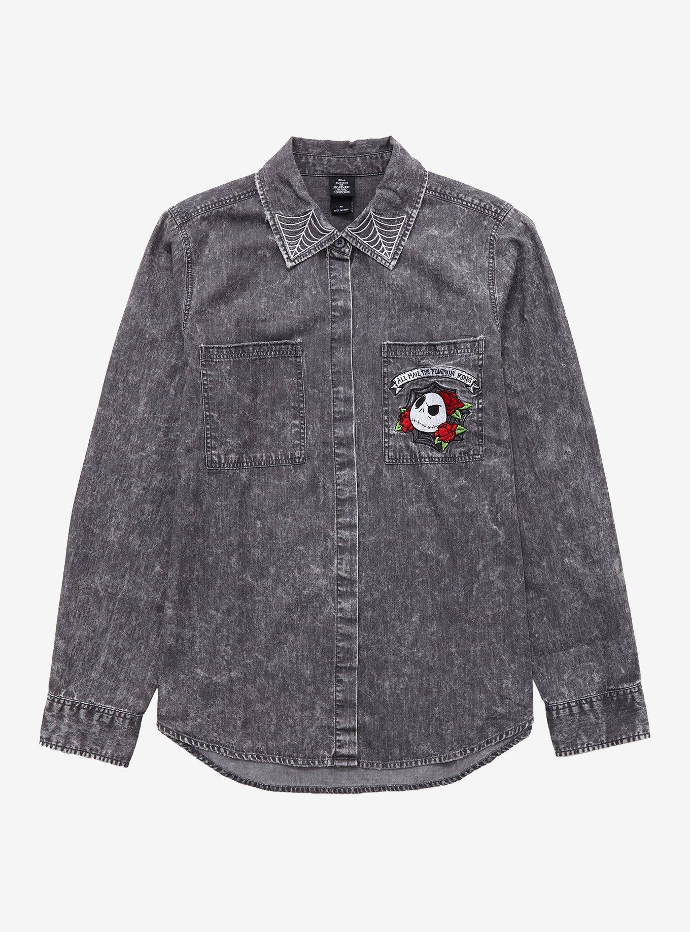 Disney The Nightmare Before Christmas Jack with Roses Women's Denim ...