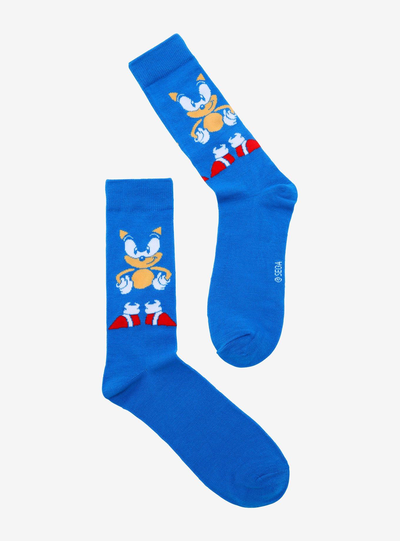 Sonic The Hedgehog Blue Crew Socks | Hot Topic