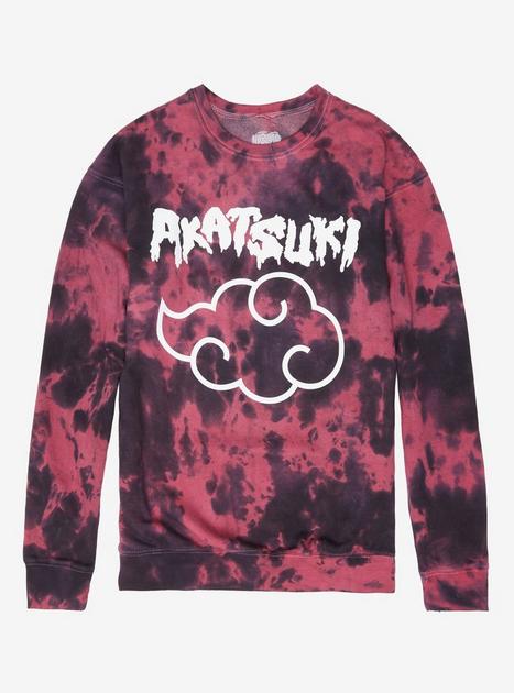 Naruto Shippuden Akatsuki Cloud Tie-Dye Crewneck | BoxLunch