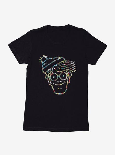 Where's Waldo? Face Collage Outline Womens T-Shirt | BoxLunch