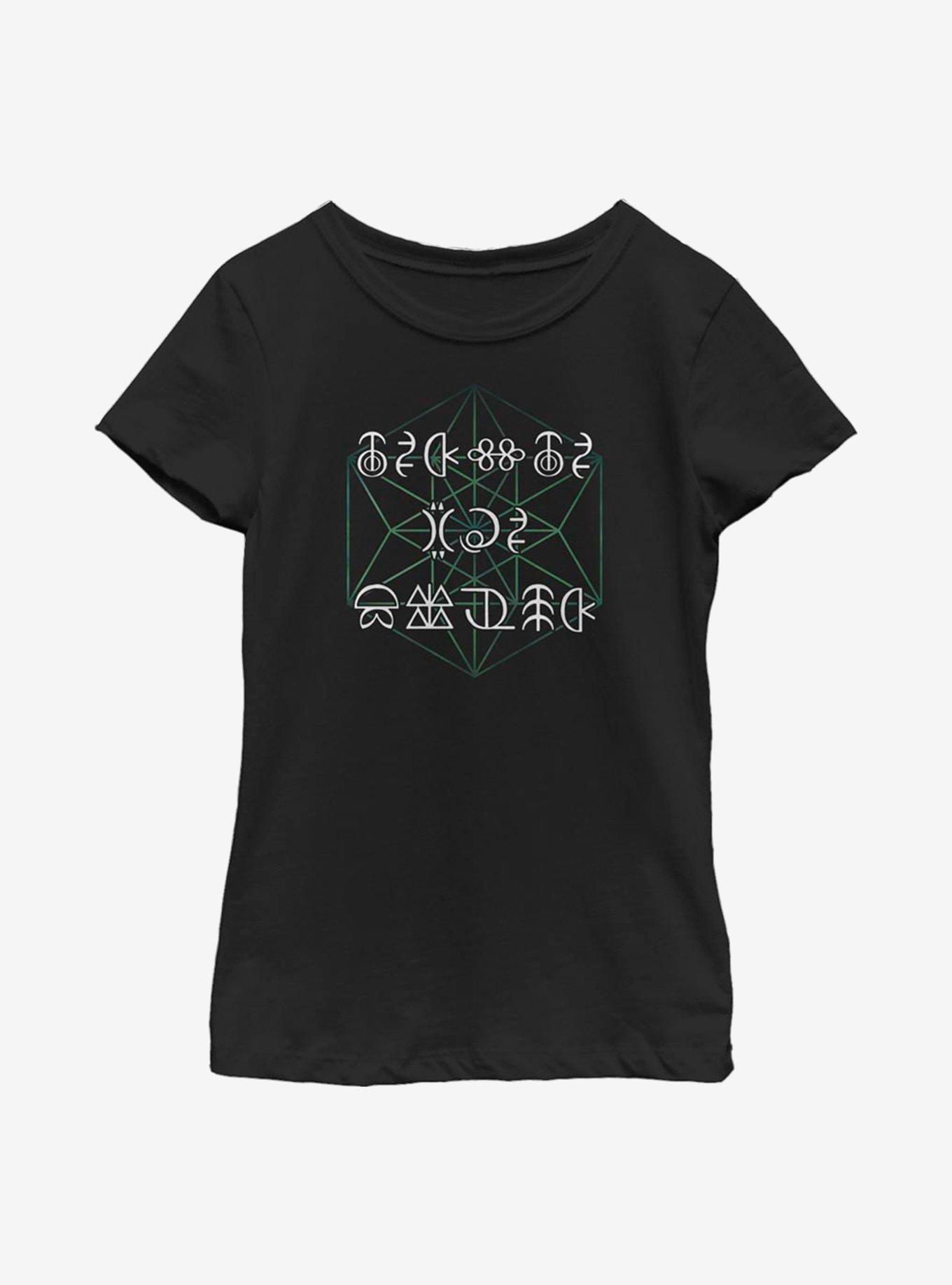 Disney Artemis Fowl Decode The Magic Youth Girls T-Shirt - BLACK | BoxLunch