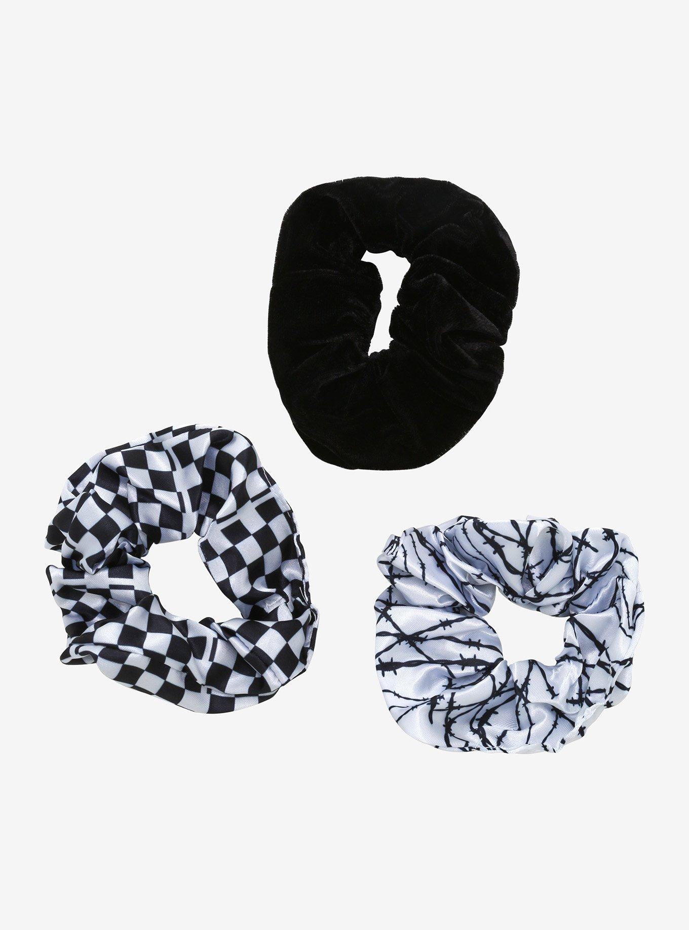 Barbed Wire Checkered Scrunchie Set | Hot Topic