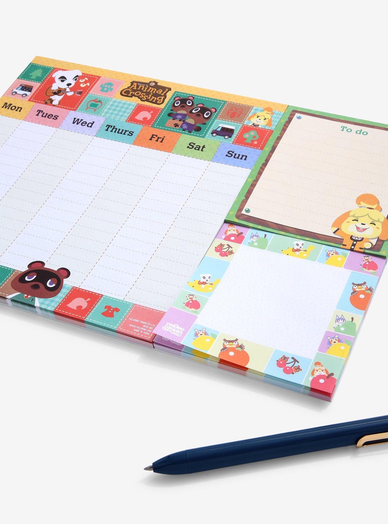Nintendo Animal Crossing Weekly Desk Planner