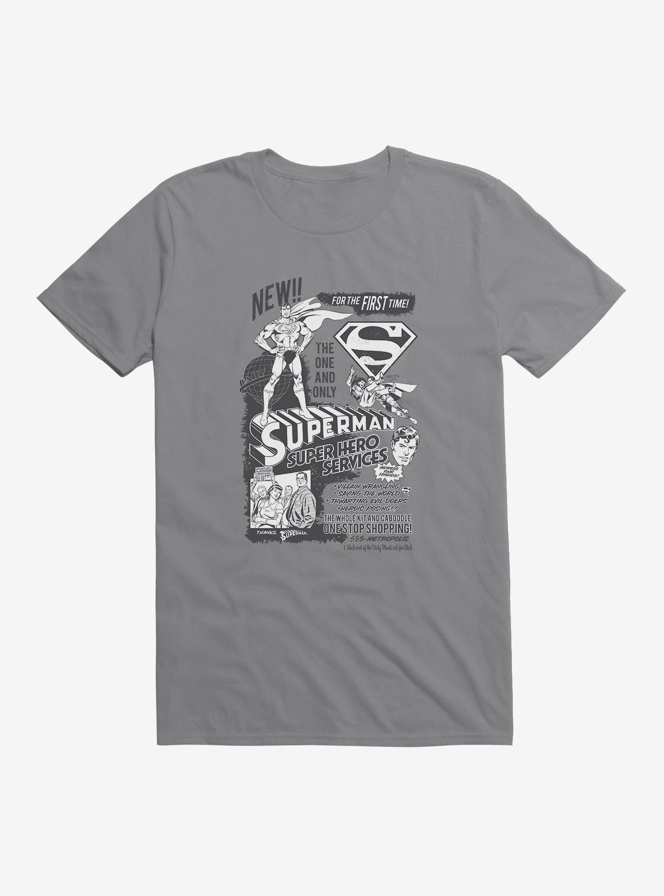 DC Comics Superman Superhero Services T-Shirt | Hot Topic