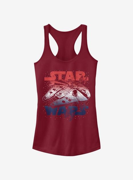 Star Wars Star Spangled Falcon Girls Tank - RED | Hot Topic