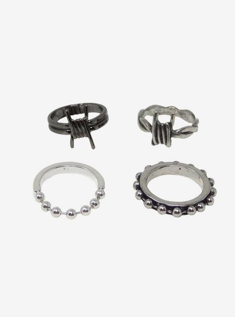 Barbed Wire Ring Set | Hot Topic