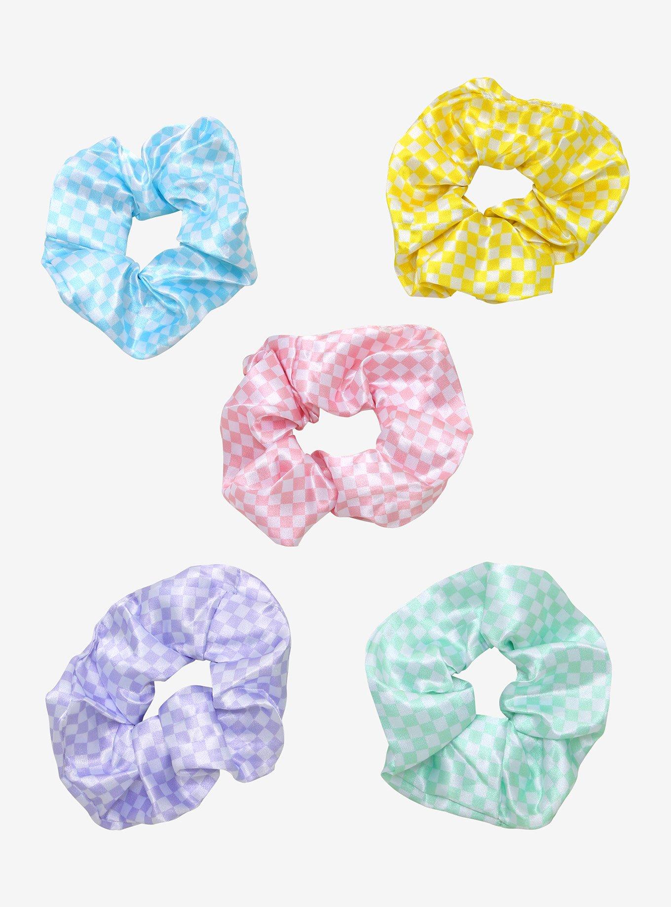 Pastel Checkered Scrunchie Set | Hot Topic