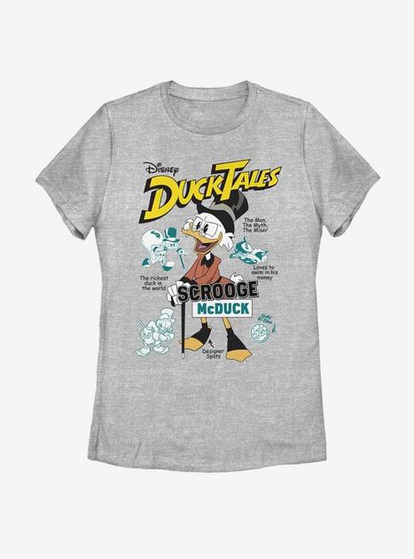 Disney DuckTales Richest Duck Womens T-Shirt - GREY | BoxLunch