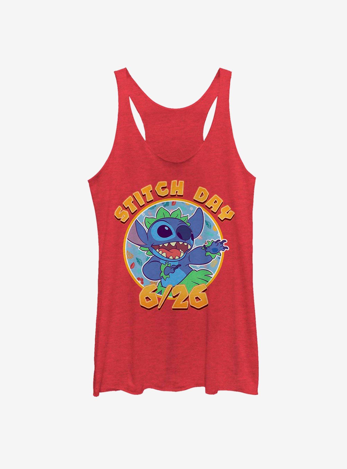 Disney Lilo And Stitch Stitch Day Womens Tank Top - RED | BoxLunch