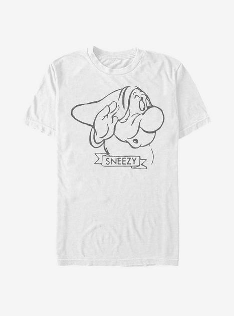 Disney Snow White And The Seven Dwarfs Sneezy T-Shirt - WHITE | BoxLunch