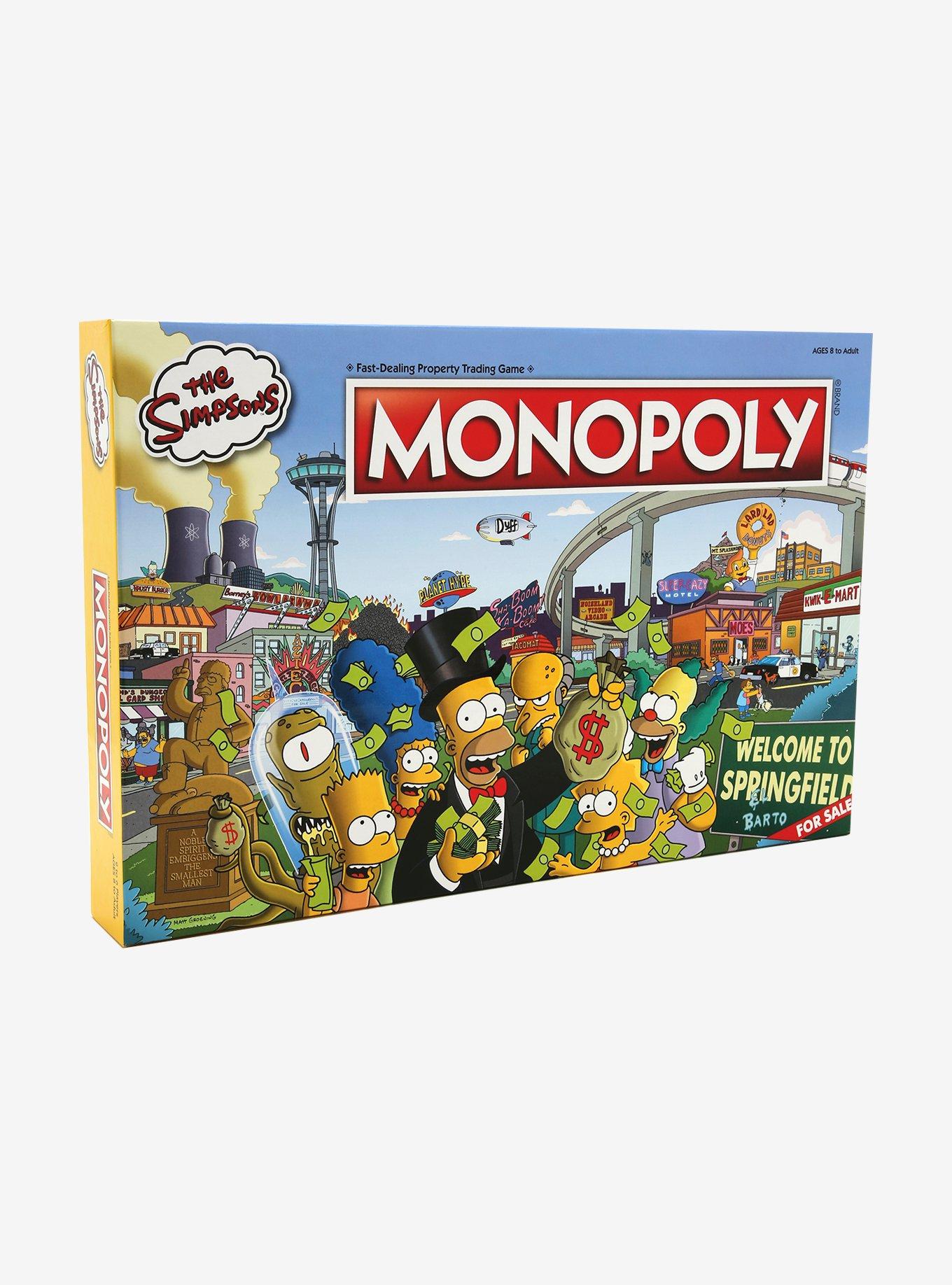 The Simpsons Edition Monopoly Board Game | Hot Topic