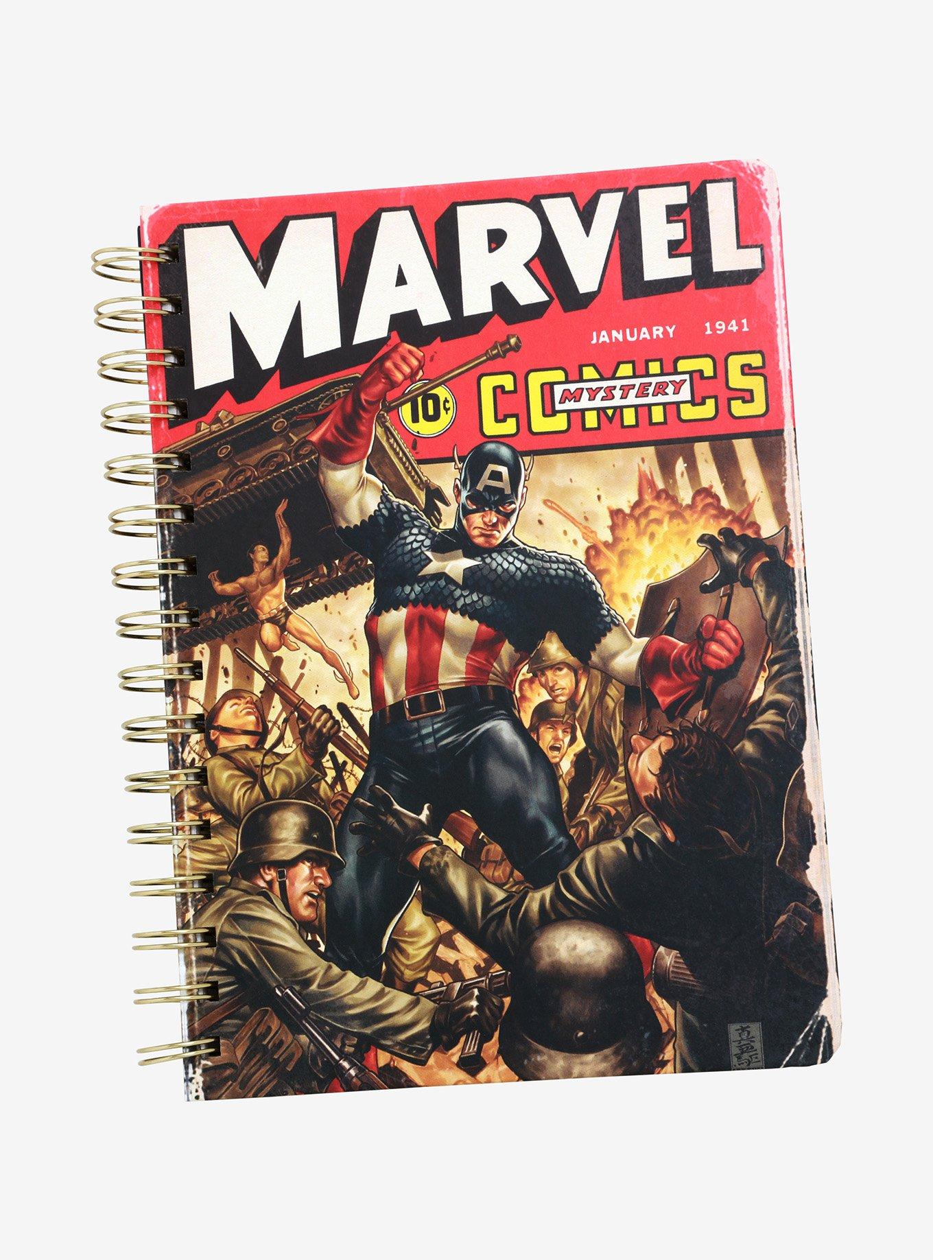 Marvel Captain America Comic Spiral Notebook | BoxLunch