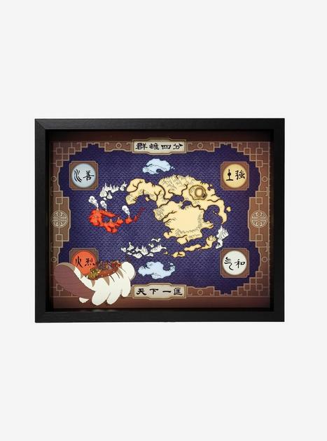 Avatar: The Last Airbender Four Nations Map Wall Art - BoxLunch ...