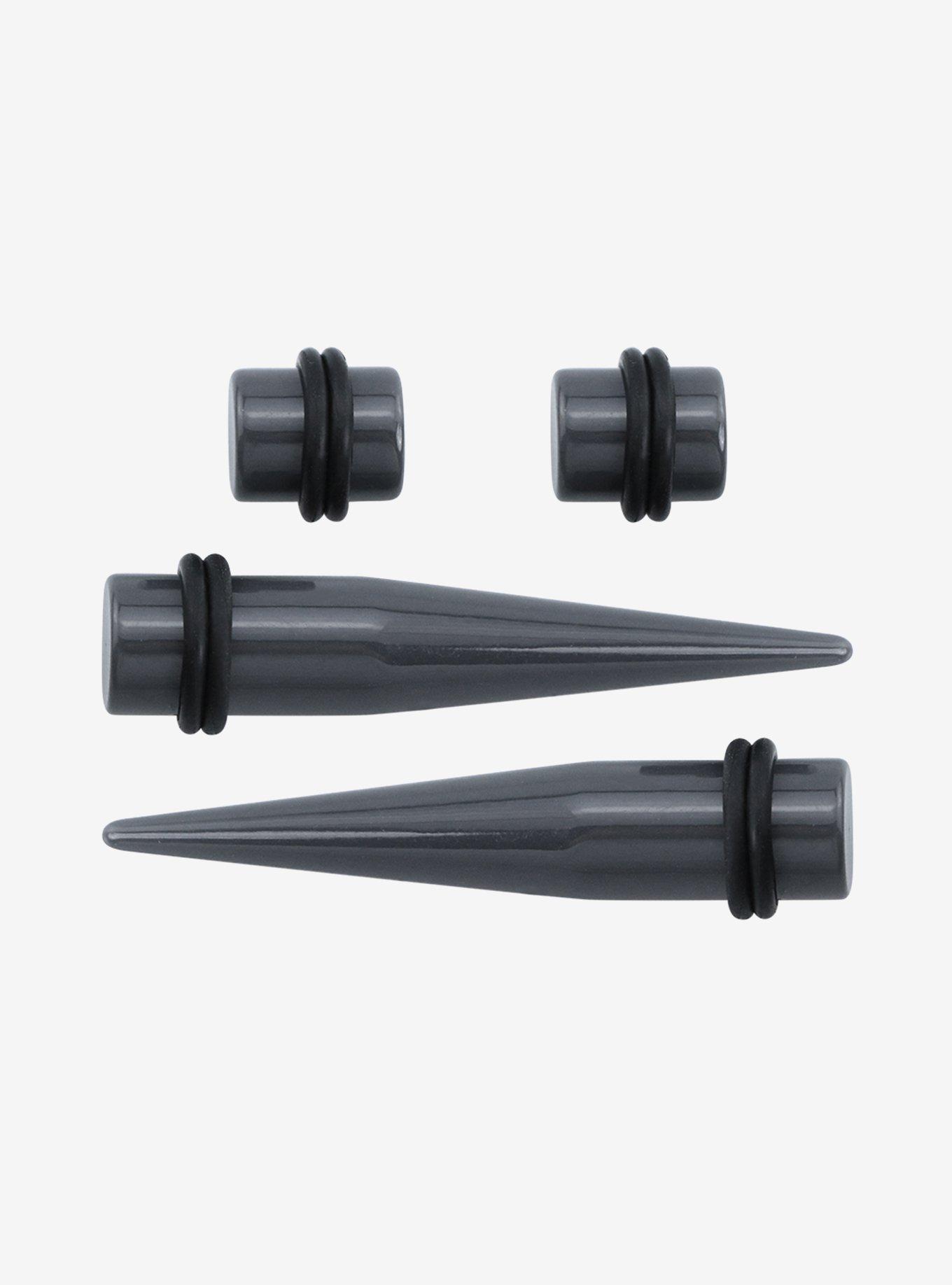 Acrylic Charcoal Taper & Plug 4 Pack | Hot Topic