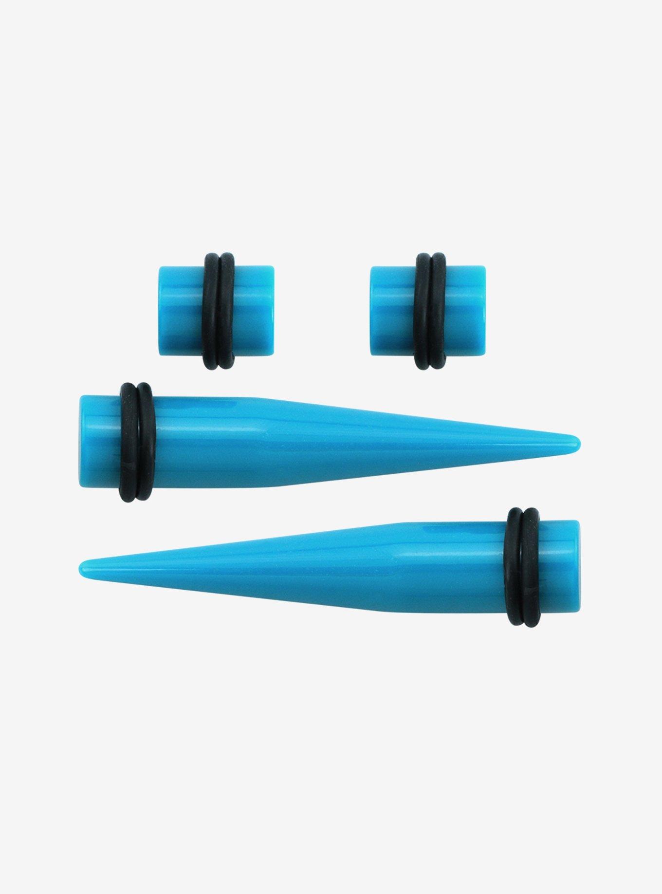 Acrylic Blue Taper & Plug 4 Pack | Hot Topic