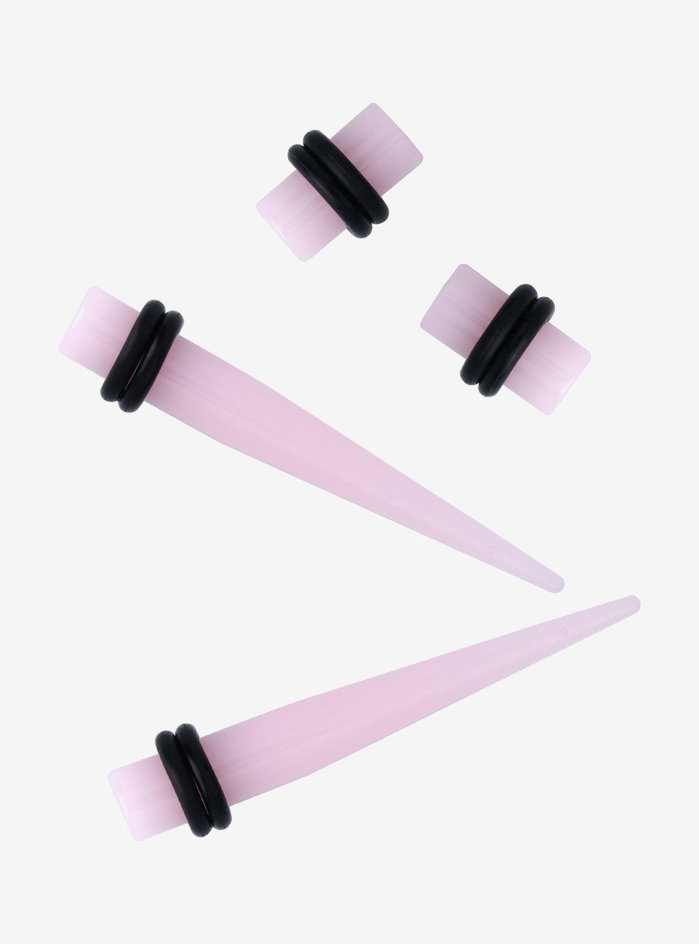 Acrylic Lavender Taper & Plug 4 Pack | Hot Topic