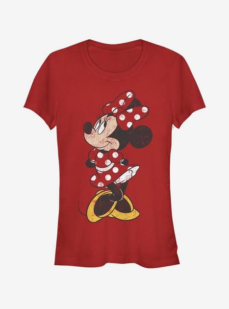 Disney Minnie Mouse Modern Vintage Minnie Girls T Shirt Red Hot Topic