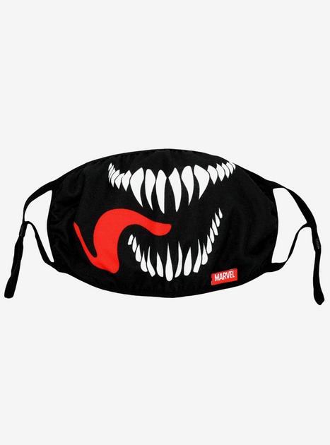 Marvel Venom Teeth Adjustable Fashion Face Mask | Hot Topic