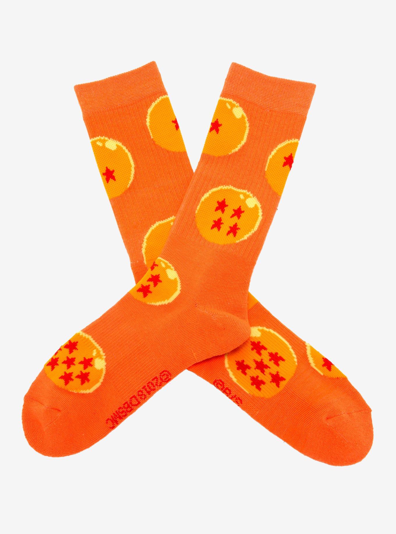 Dragon Ball Z Dragon Balls Allover Print Crew Socks - BoxLunch ...
