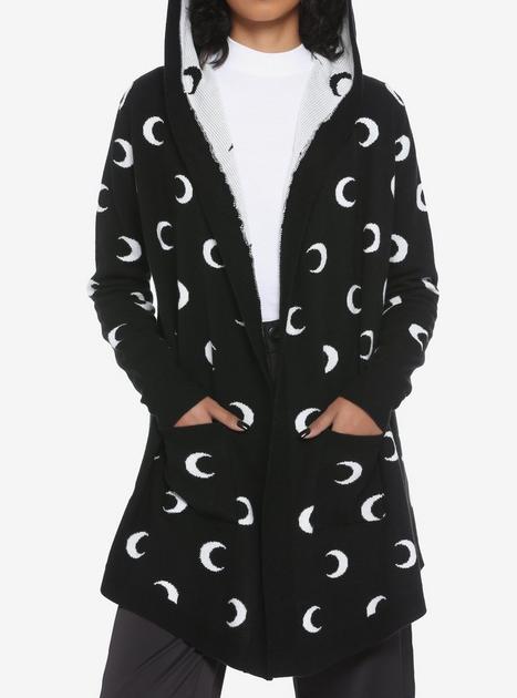 Crescent Moon Girls Hooded Open Cardigan | Hot Topic