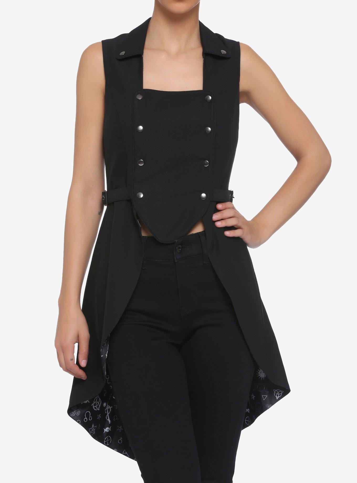 Snap-Front Girls Long Vest | Hot Topic