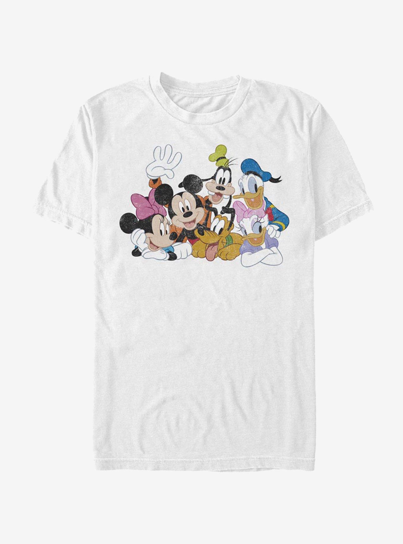 Disney Mickey Mouse Group T-Shirt - WHITE | BoxLunch