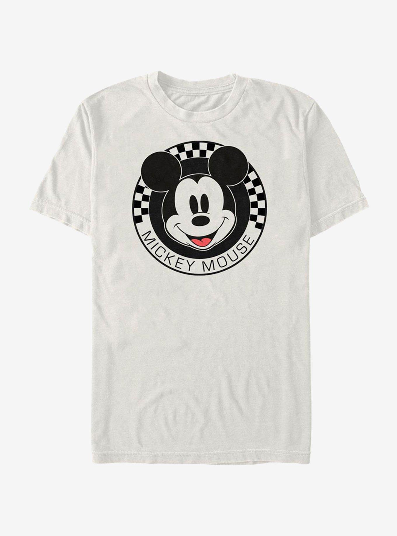 Disney Mickey Mouse Checkered T-Shirt - BEIGETAN | BoxLunch