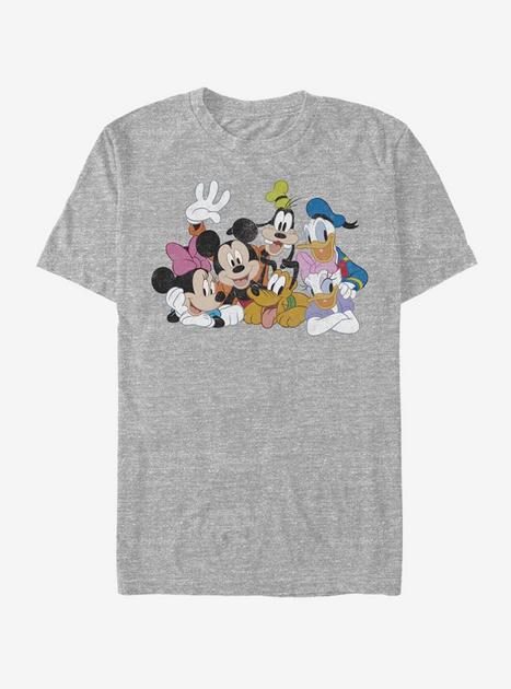 Disney Mickey Mouse Group T-Shirt - GREY | Hot Topic