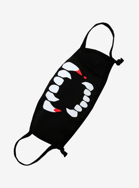 Vampire Fangs Glow-In-The-Dark Fashion Face Mask | Hot Topic