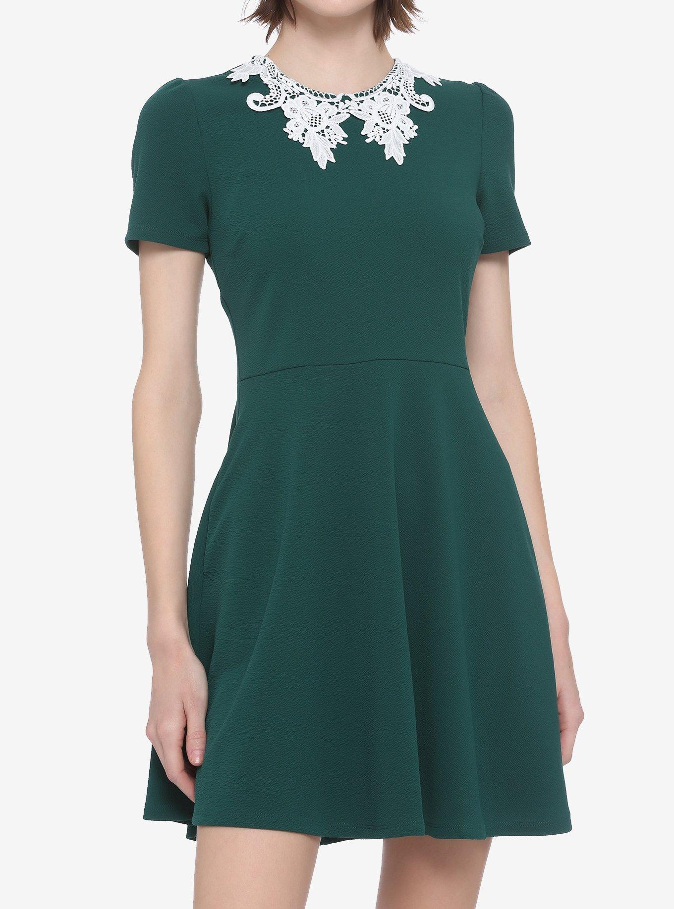 Green Lace Collar Dress | Hot Topic