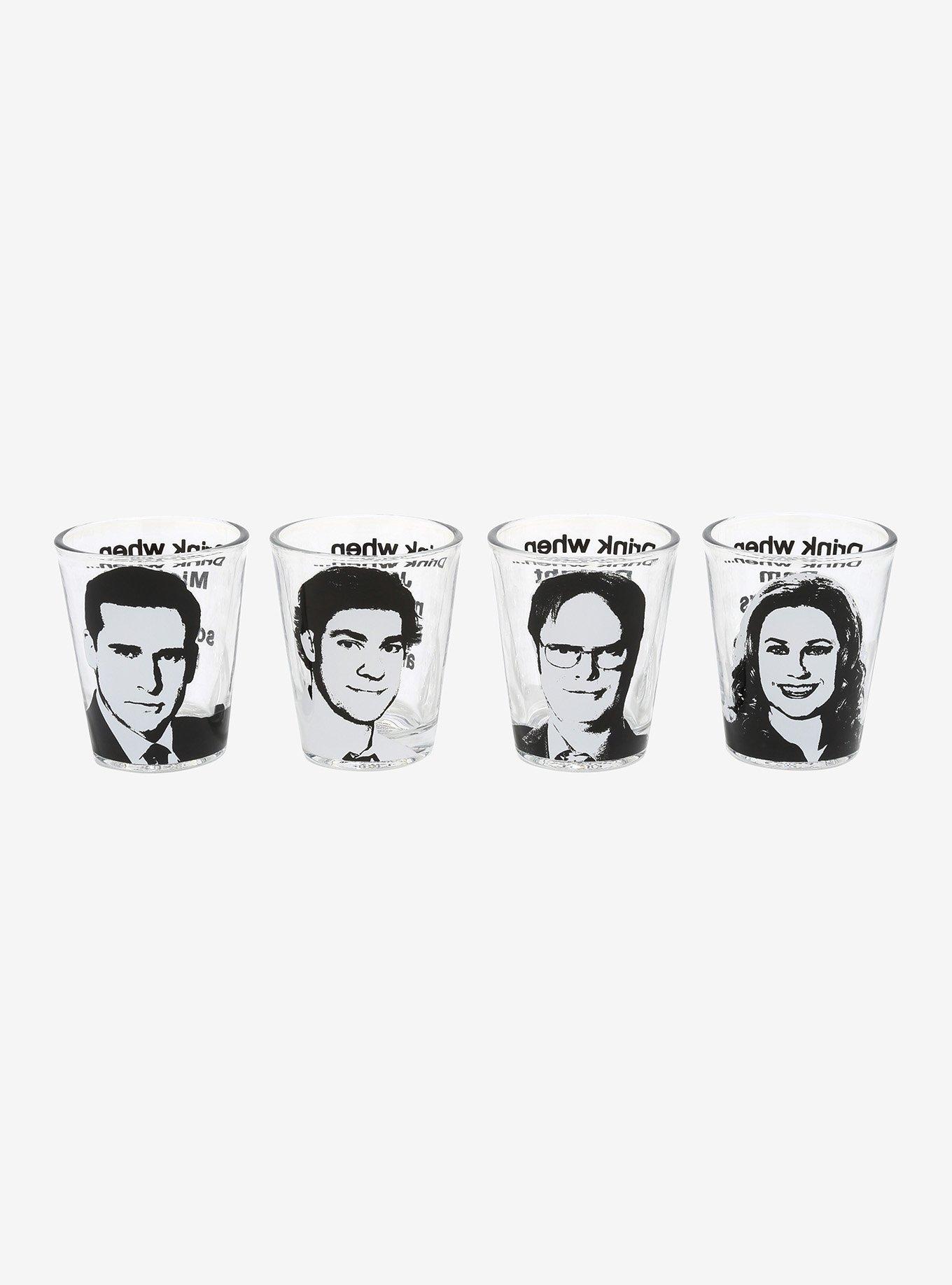 The Office Character Game Mini Glass Set | Hot Topic